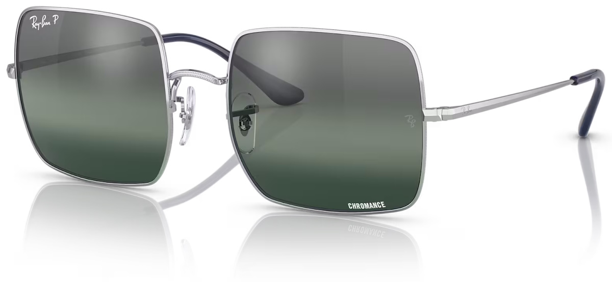 Lunettes de soleil Ray-Ban Square 1971 Chromance RB1971 9242/G6 54-19 ...