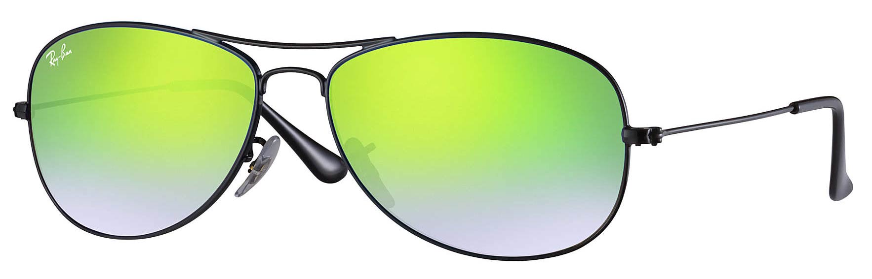 Lunettes de soleil Ray-Ban Cockpit Flash Lenses Gradient Medium RB3362 ...