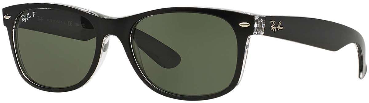 Lunettes de soleil Ray-Ban New Wayfarer Classic RB2132 6052/58 55-18 ...