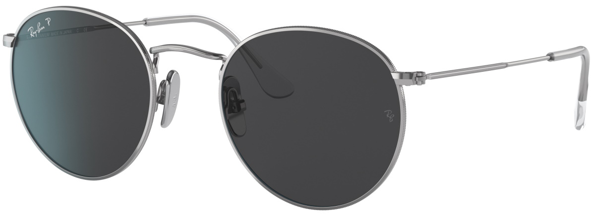 Lunettes de soleil Ray-Ban Round Titanium Medium RB8247 9209/48 50-25 ...