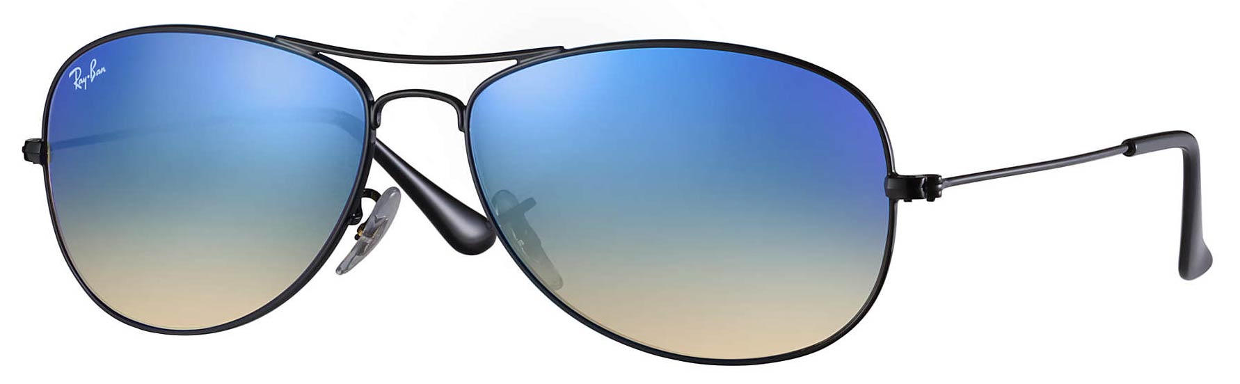 Lunettes de soleil Ray-Ban Cockpit Flash Lenses Gradient Medium RB3362 ...